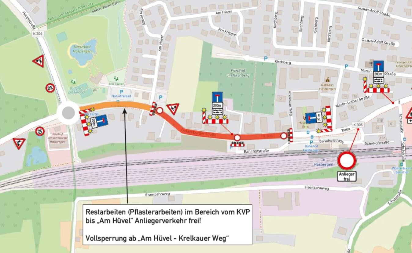 Baumaßnahme K305 Hasbergen